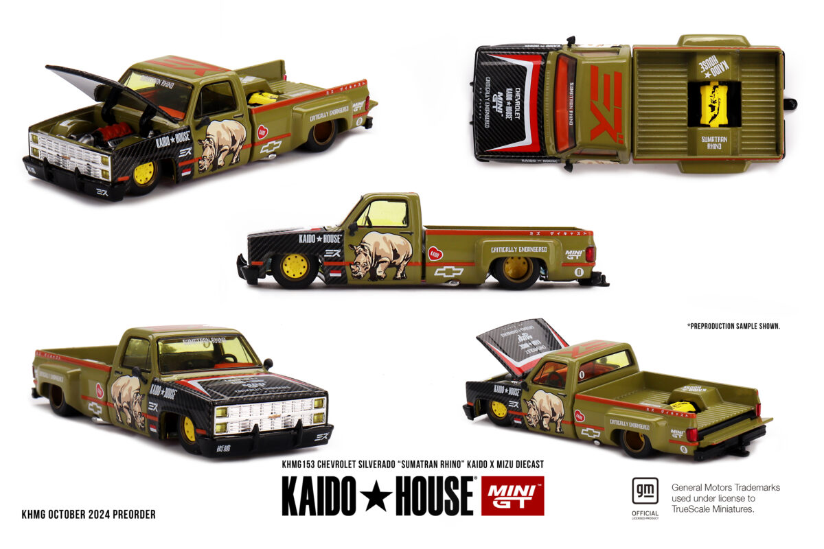 1:64 Scale. Chevrolet Silverado “Sumatran Rhino” KAIDO x MIZU Diecast ...