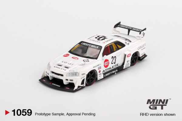 1:64 Scale. Nissan LB-ER34 Super Silhouette ATHLETE/COLLET, MINI GT ...